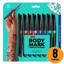 BodyMark by BIC, Temporary Tattoo Marker, Pride Pack