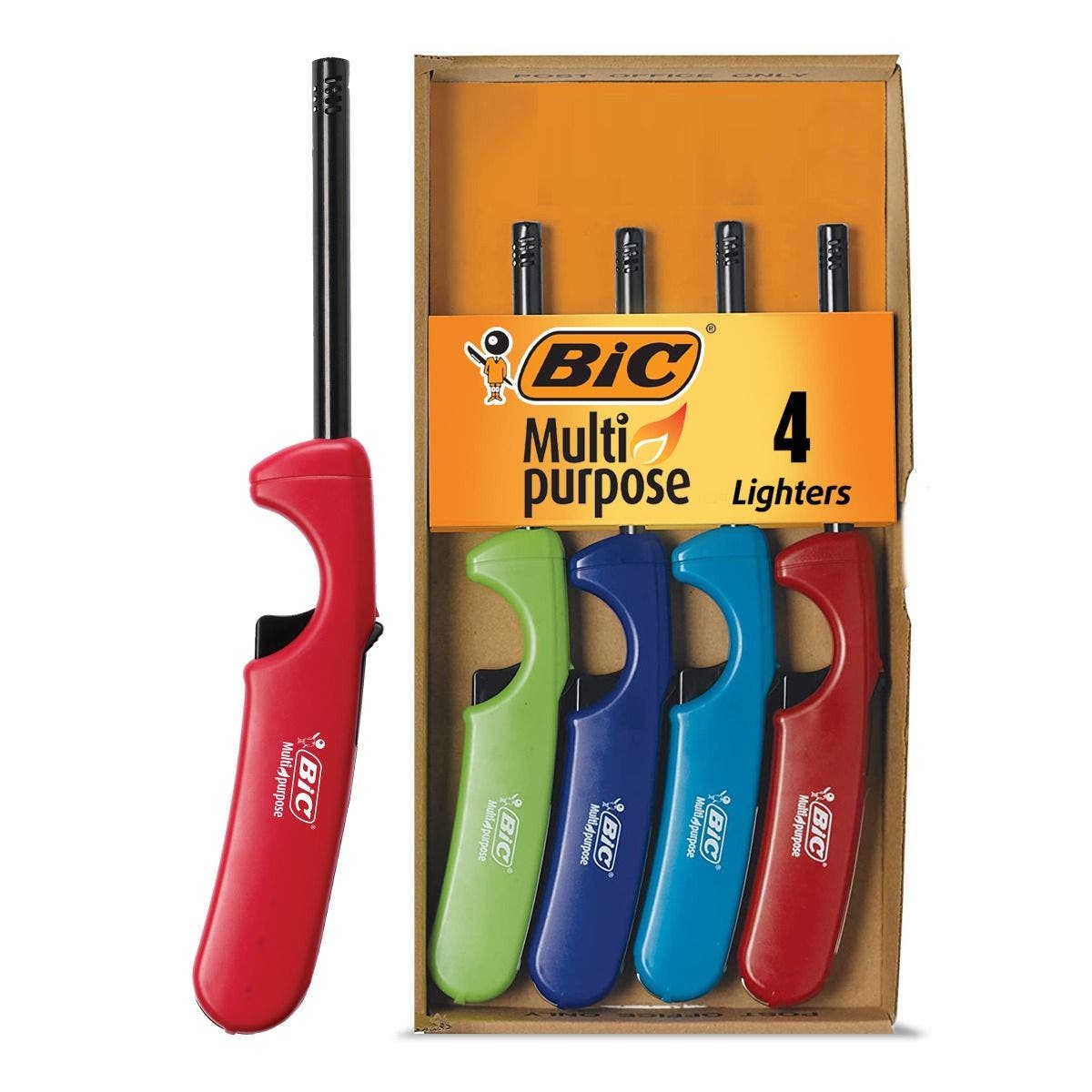 BIC Multi-purpose Classic Edition Lighter, Assorted, 4 Pack - BIC