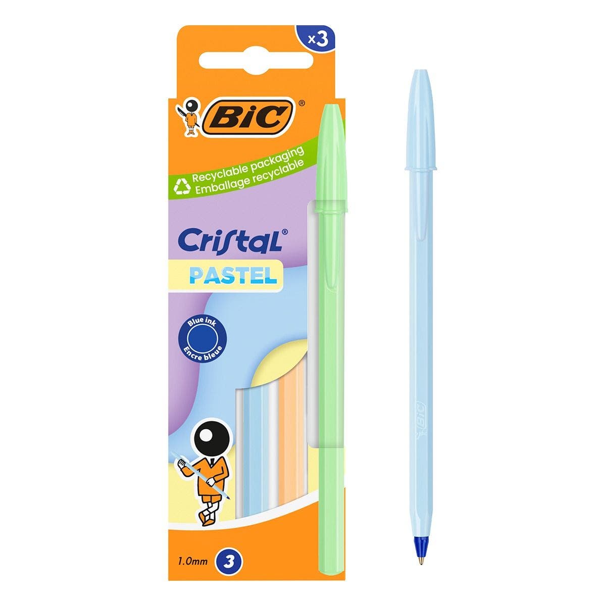BIC Cristal Pastel x3 BIC