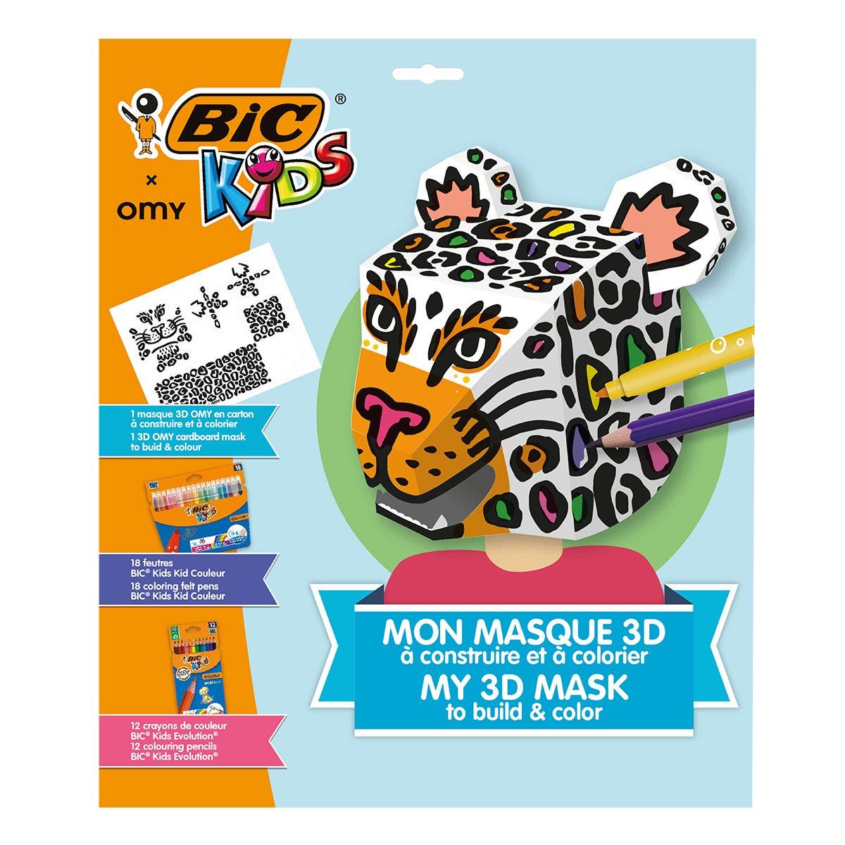 BIC Kids Evolution Kit de coloriage avec Crayons de couleur et Feutres ...