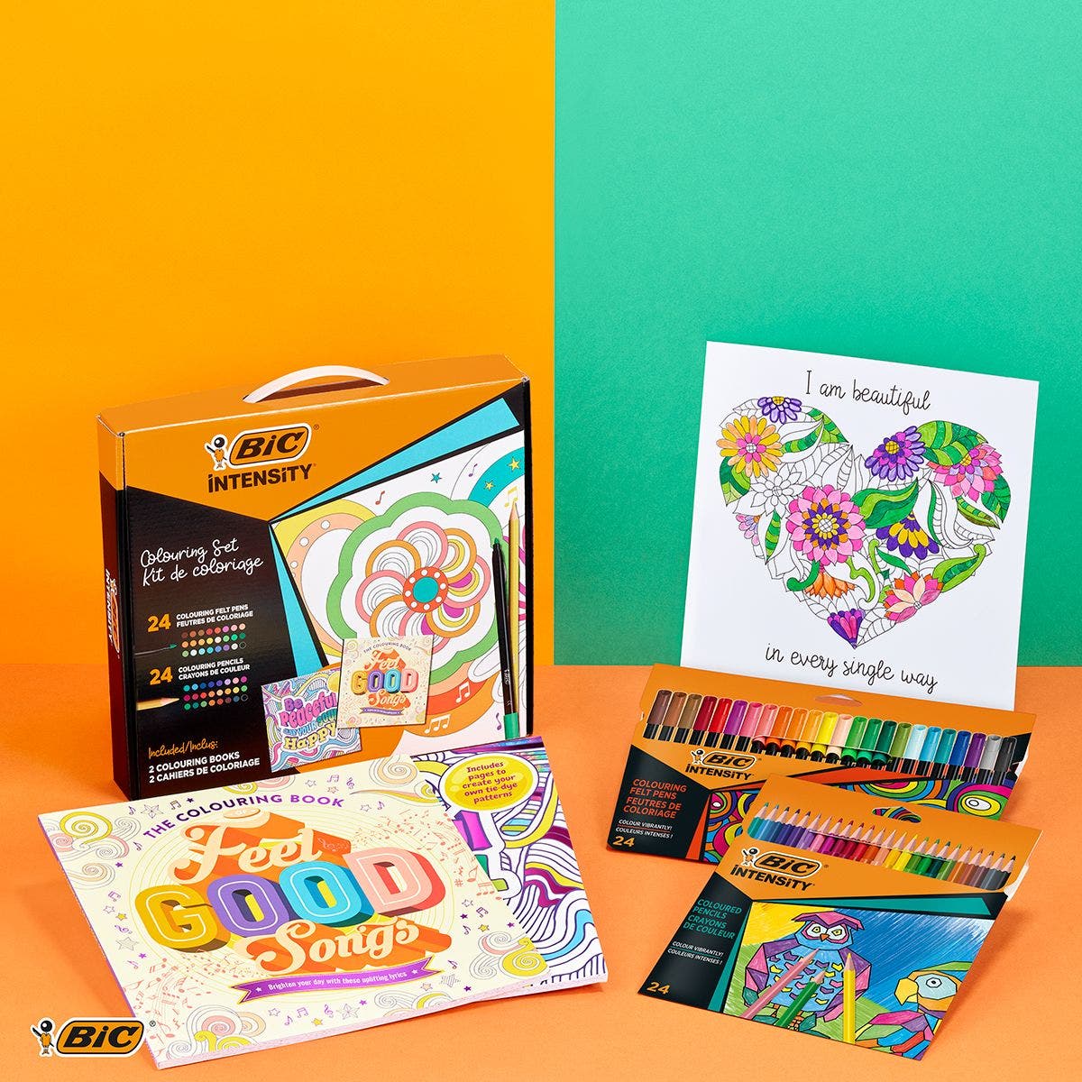 Kit de coloriage BIC Intensity avec feutres BIC