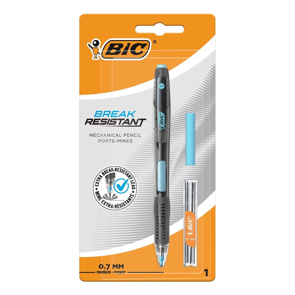 BIC Break Resistant Porte-mine avec Gomme et Mines de Rechange - Pack ...