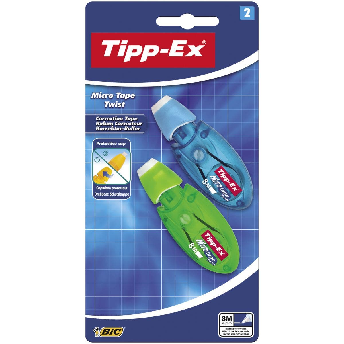 Tipp-Ex Micro Tape Twist Correction Tapes 8 m x 5 mm - Assorted Body ...