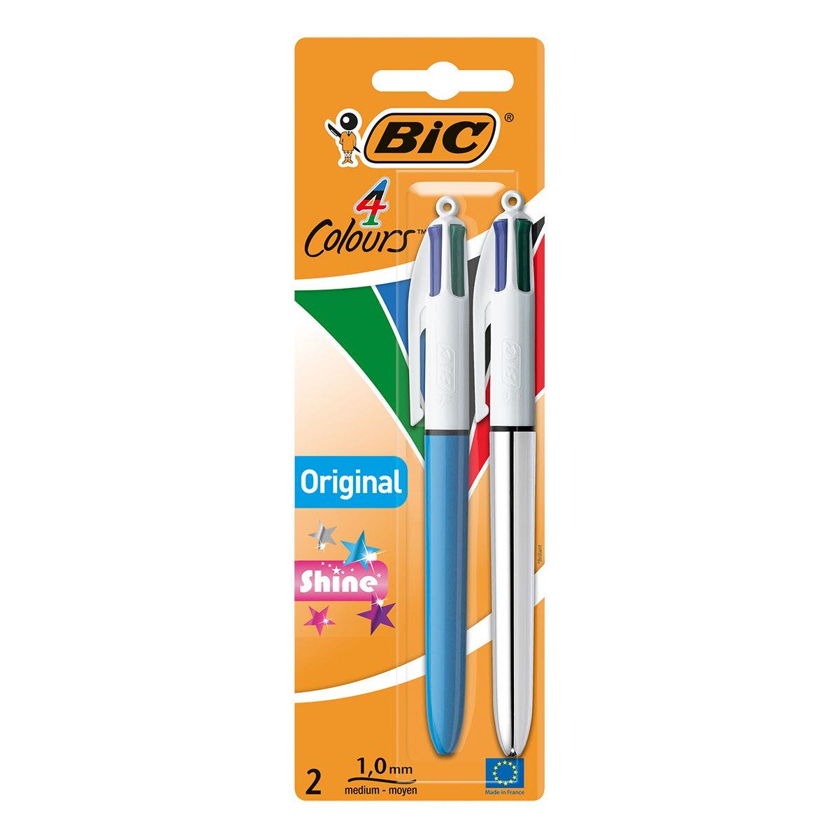 BIC 4 Couleurs Original et BIC 4 Couleurs Shine BIC