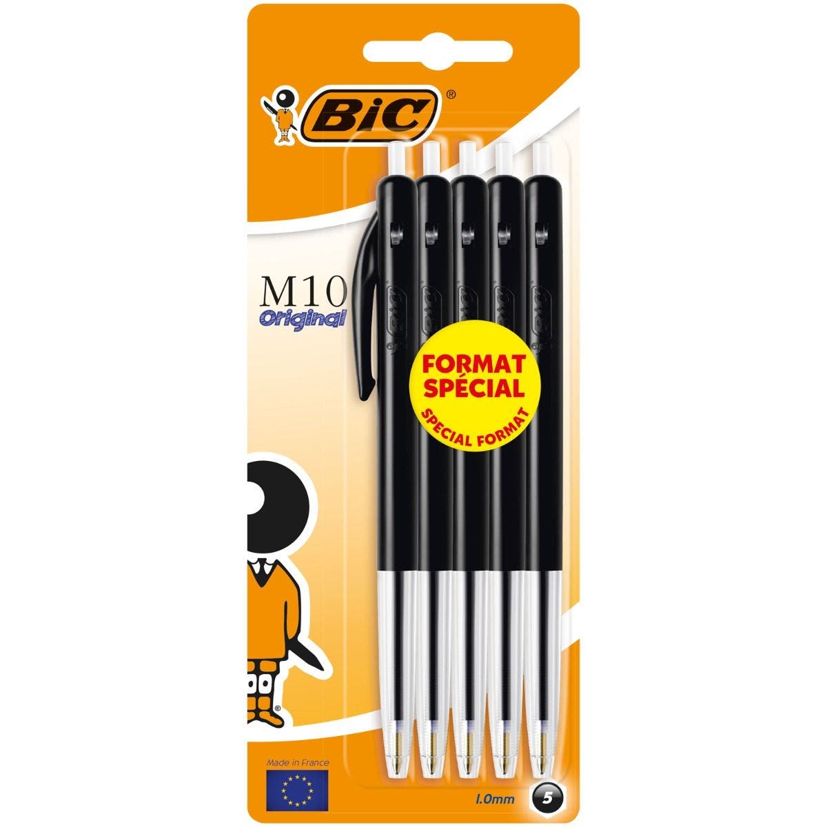 BIC M10 Original Stylos-Bille Rétractables Pointe Moyenne (1,0 mm ...