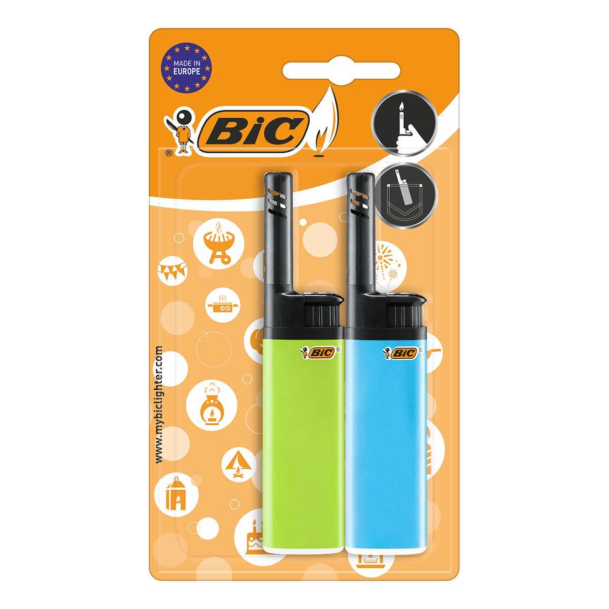 BIC Briquets Utilitaires Compacts Multi-Usages - Couleurs Assorties ...