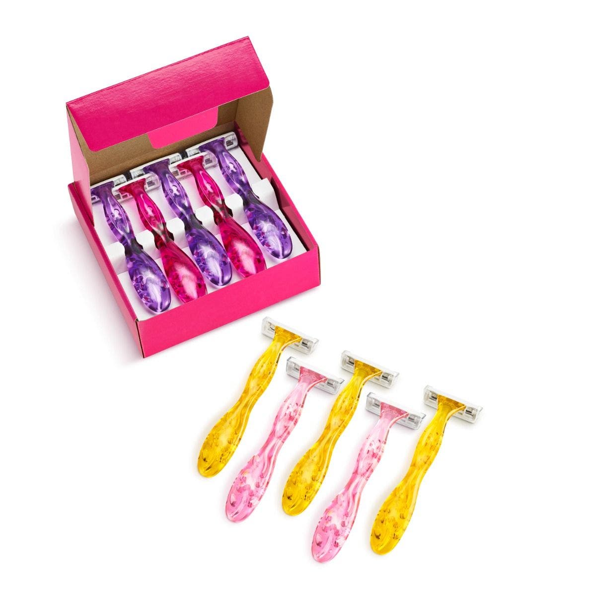 BIC Miss Soleil Colour Rasoirs Jetables pour Femme - Boîte de 10 BIC