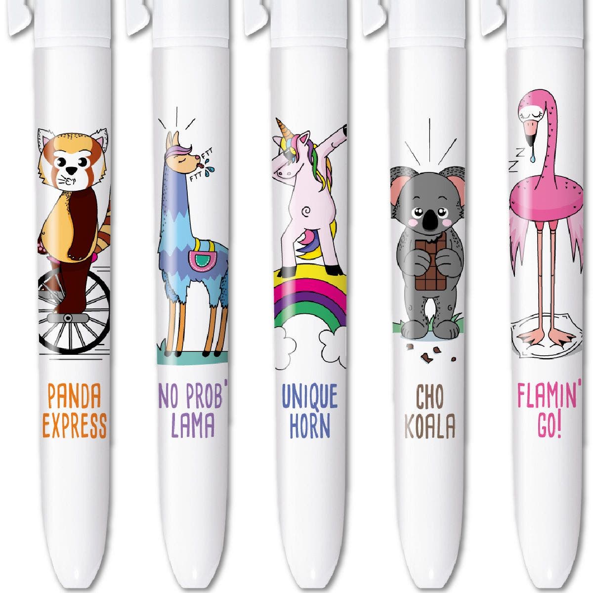 BIC 4 Couleurs Editions limitées - les animaux dingos - Coffret de 5 ...