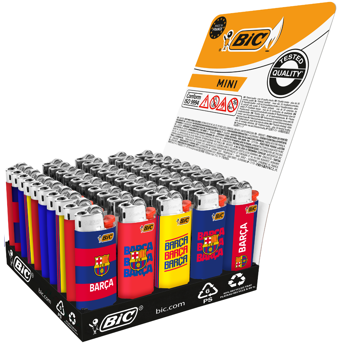 Encendedor BIC J25 Mini Decorado FC Barcelona (serie A)