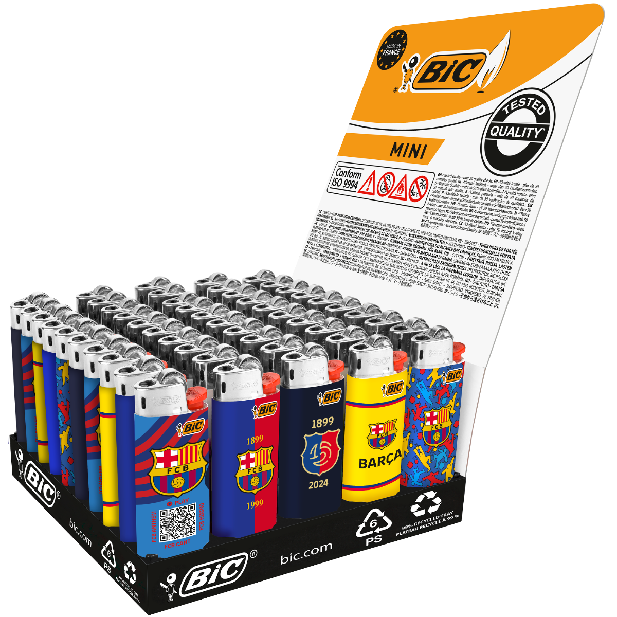 Encendedor BIC J25 Mini Decorado FC Barcelona (serie B)