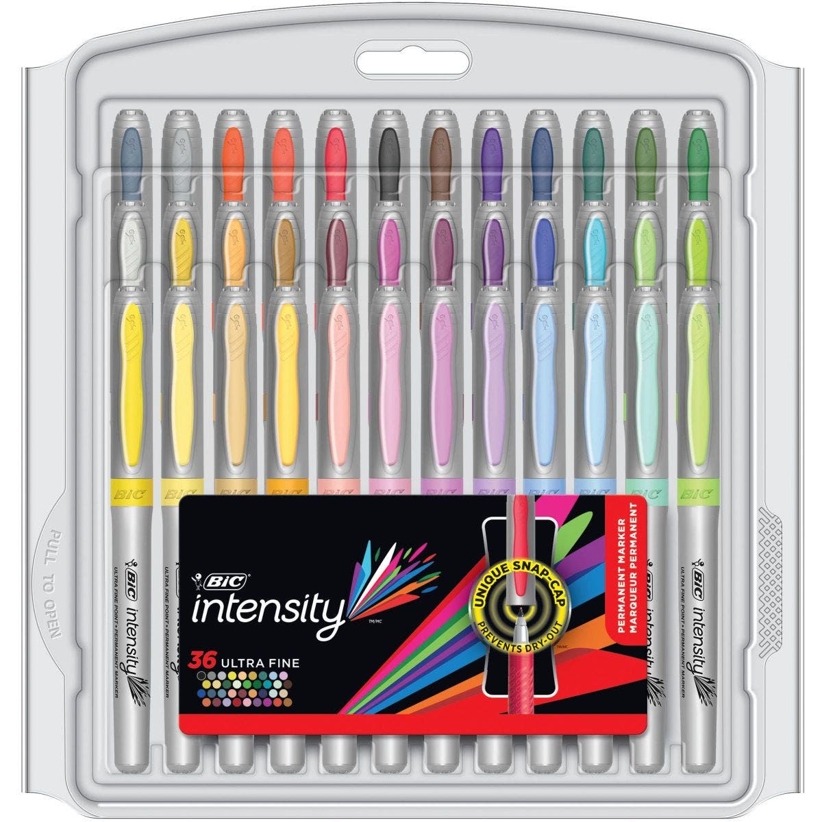BIC Intensity Fashion Permanent Markers, Ultra Fine Point, Assorted ...