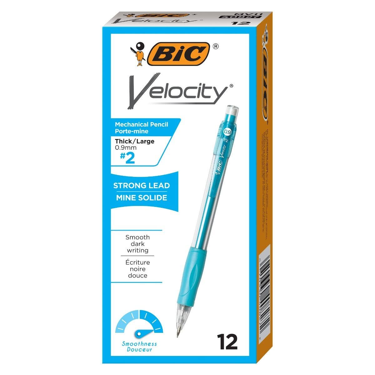 BIC Velocity Original Mechanical Pencil, Black, 12-Count - BIC