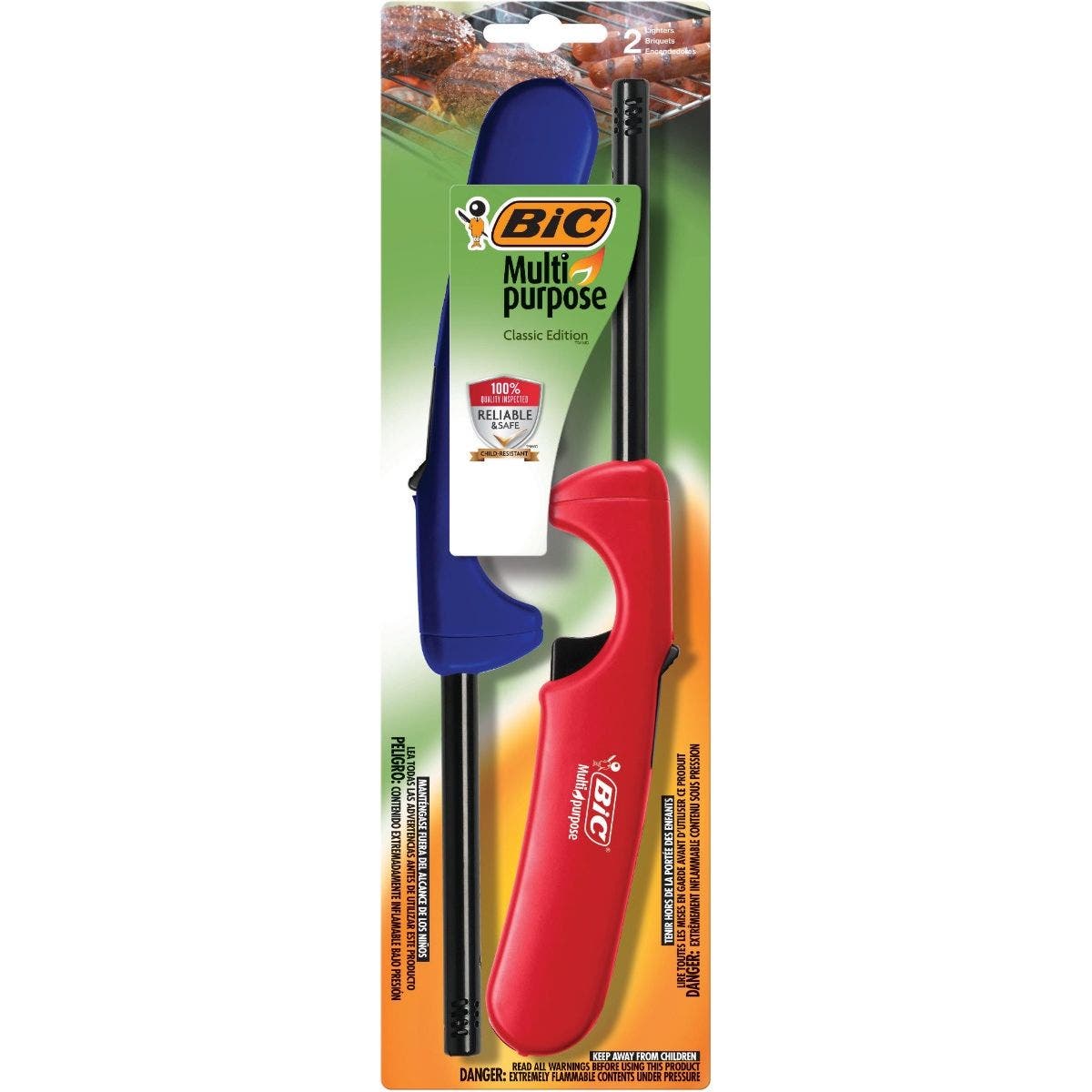 BIC Multi-purpose Classic Edition Lighter, Assorted Colors, 2-Pack - BIC