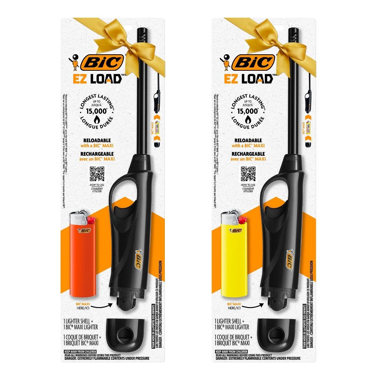 BIC EZ LOAD Lighter Starter Kit, 2-Pack
