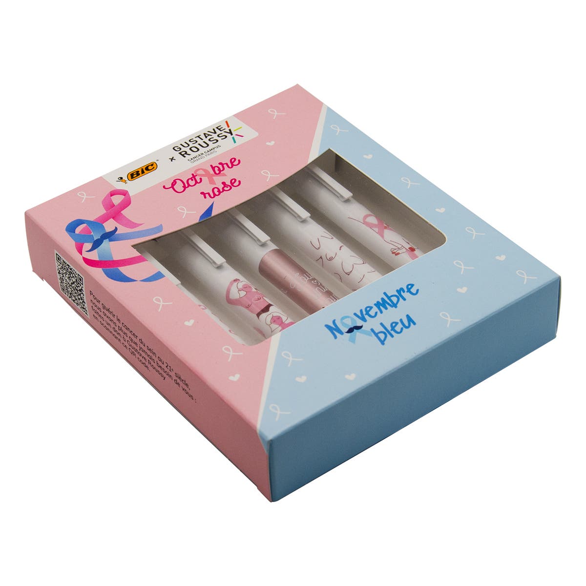 Opération Octobre Rose - Lutte contre le cancer du Sein - Collection BIC 4 Couleurs BIC BIC